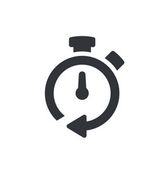 5 minutes timer stopwatch or countdown icon time Vector Image