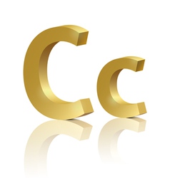 Letter donut alphabet on white Royalty Free Vector Image