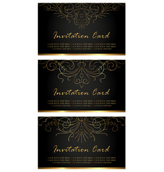 Exclusive invitation card Royalty Free Vector Image