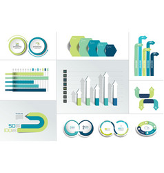 Circular bar infographic chart design template Vector Image