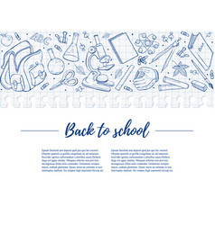 Back to school composition Royalty Free Vector Image