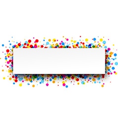 Empty colourful frame banner template Royalty Free Vector