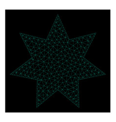 Tribal symbol in eight pointed star form Vector Image