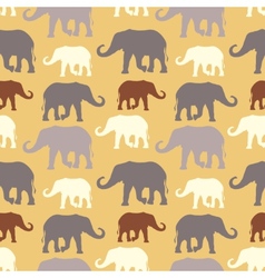 Seamless pattern with hand drawn silhouette Vector Image