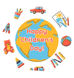 Happy earth day seamless pattern Royalty Free Vector Image