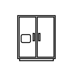 Kitchen equipment Refrigerators top view set 6 Vector Image