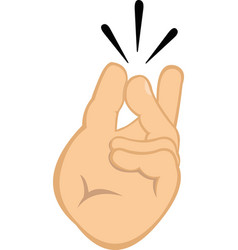 Brown hand fingers snapping Royalty Free Vector Image