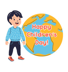 Happy earth day seamless pattern Royalty Free Vector Image