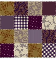 Giraffe patchwork pattern Royalty Free Vector Image