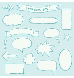 Hand drawn menu elements set Royalty Free Vector Image