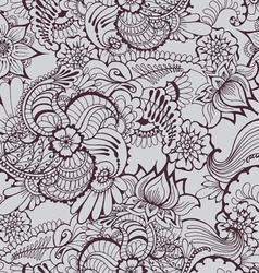Indian seamless pattern repetitive mehndi design Vector Image