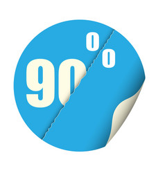 Zero percent sticker Royalty Free Vector Image