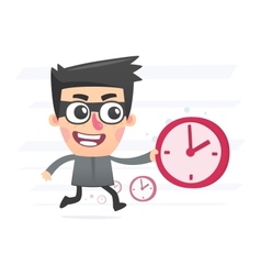 What time is it activity page for kids with clock Vector Image