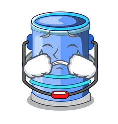 Crying water bottle mascot cartoon Royalty Free Vector Image