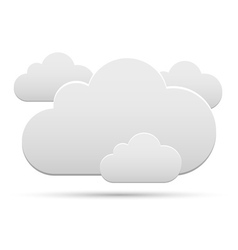 Blue horizontal seamless cloud patter Royalty Free Vector