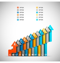 Business histogram infographics for data analysis Vector Image
