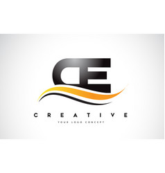 Ce c e letter logo design creative icon modern Vector Image