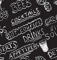 Hand drawn restaurant menu elements Royalty Free Vector