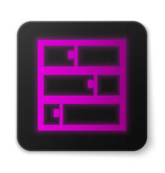 Glowing neon share icon isolated on white Vector Image