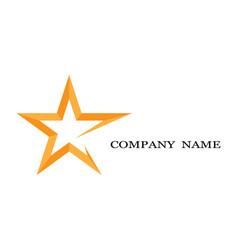 Star and lighting logo Royalty Free Vector Image