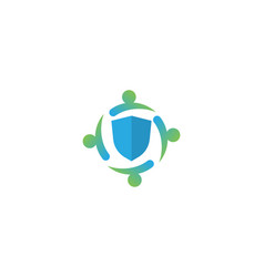 Security guard logo design shield template Vector Image