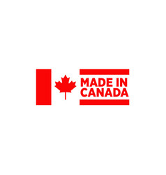 Made in canada stamp on white background Vector Image