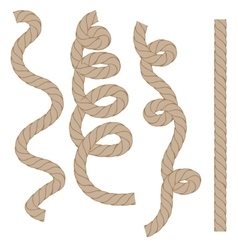 Set of ropes Royalty Free Vector Image - VectorStock
