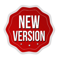 New version button set Royalty Free Vector Image