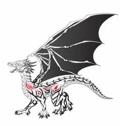 Dragon full color Royalty Free Vector Image - VectorStock