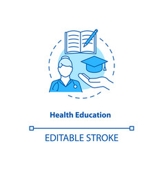Health equity concept icon Royalty Free Vector Image