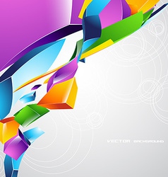 Horizontal background with white sparkling center Vector Image