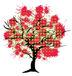 Artistic tree design Royalty Free Vector Image