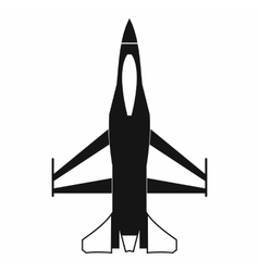 Jet fighter and aircraft top view set Royalty Free Vector