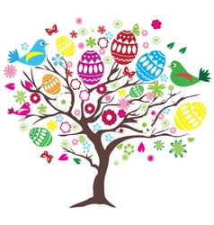 Easter egg tree Royalty Free Vector Image - VectorStock