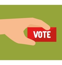 Cartoon elections vote design Royalty Free Vector Image