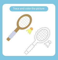 Brush and paint on palette with simple shapes Vector Image