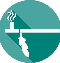 Pipe of peace drawing ceremonial native american Vector Image