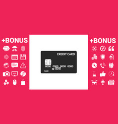 Font for credit cards Royalty Free Vector Image