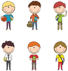 Education and school icon set Royalty Free Vector Image