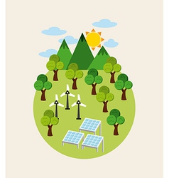 Different types of natural resources Royalty Free Vector