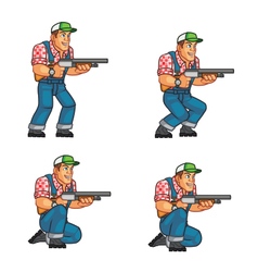 Fantasy characters 2d game sprite male and female Vector Image