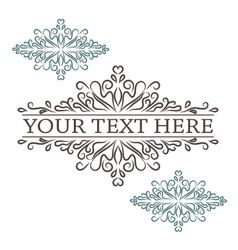 Set of vintage design elements Royalty Free Vector Image