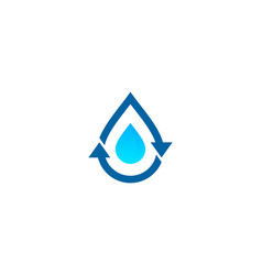 Help water logo icon design Royalty Free Vector Image