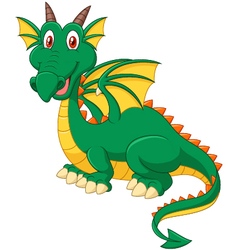Happy green dragon dancing Royalty Free Vector Image - VectorStock