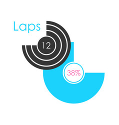 Loading bar logotype Royalty Free Vector Image