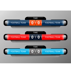 Sport score template Royalty Free Vector Image