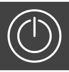 Black led light power button Royalty Free Vector Image