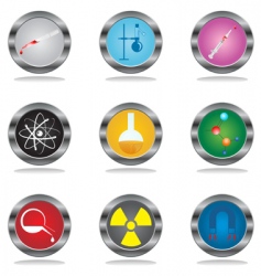 Science concept info graphic in flat design style Vector Image