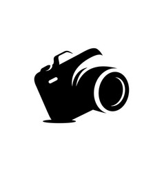 Camera and lens icon design Royalty Free Vector Image