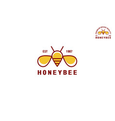 Security bee logo Royalty Free Vector Image - VectorStock